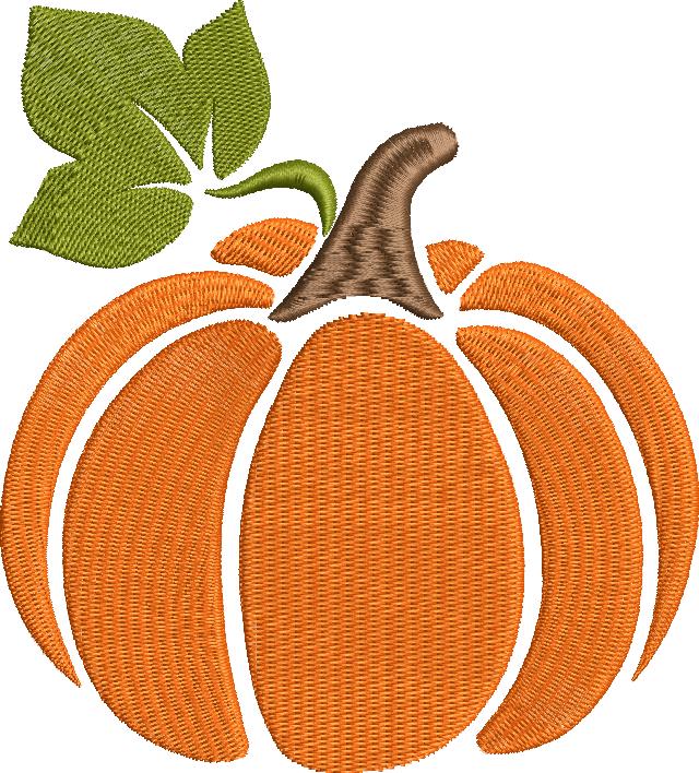 Pumpkin Machine Embroidery Design Halloween Instant Download Fill ...
