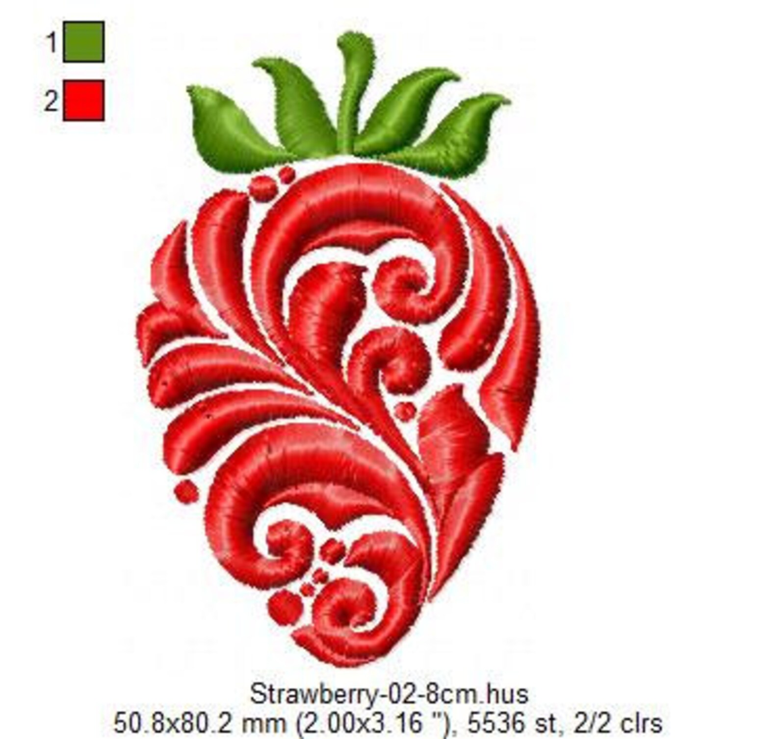 Strawberry Machine Embroidery Design Instant Download Fill - Etsy