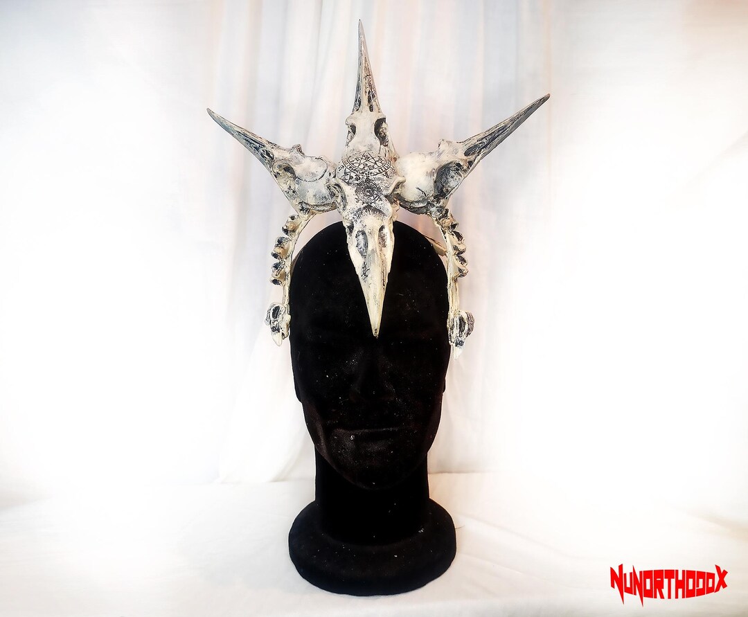 Raven Headpiece Crow Goth Headdress Nunorthodox - Etsy
