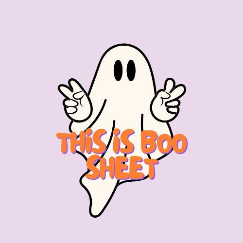 This is Boo Sheet-ghost Digital Download - Etsy