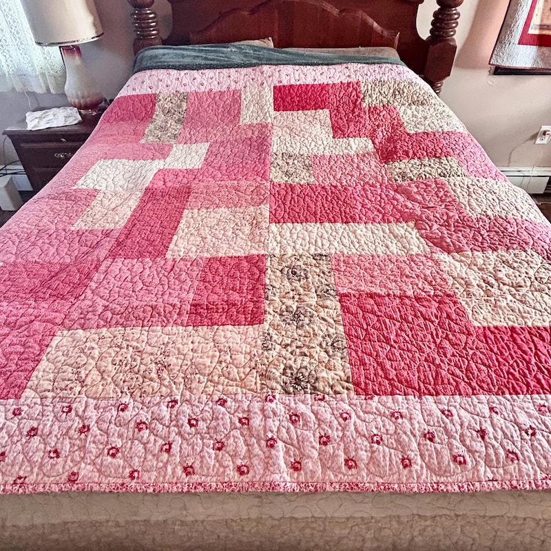 Pink Quilt - Etsy