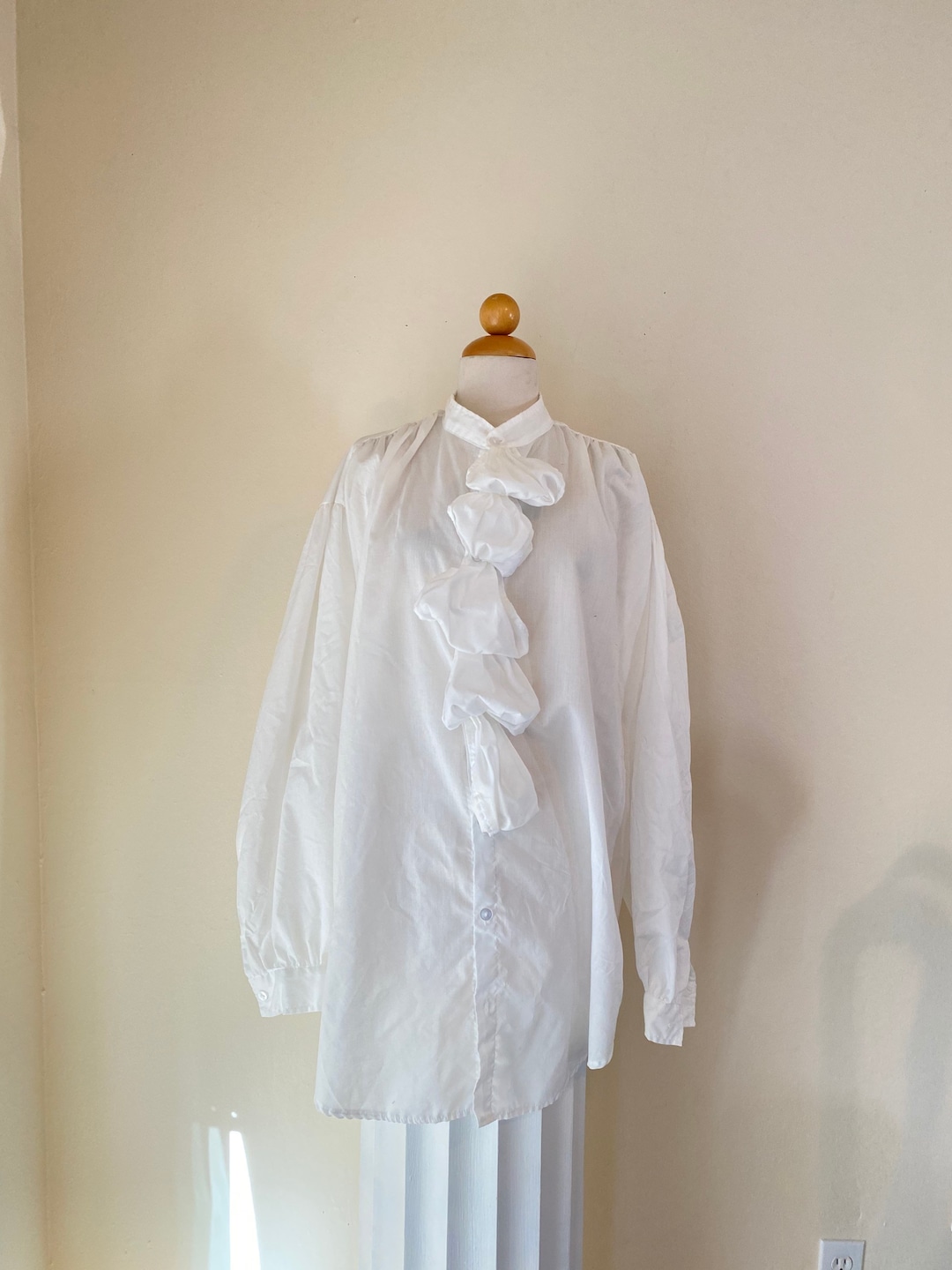 Vintage Pirate Poet Shirt – Ruffled White Wedding Shirt, 1980s ...