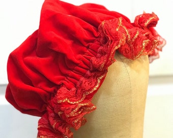 Mrs Claus Cap | Etsy