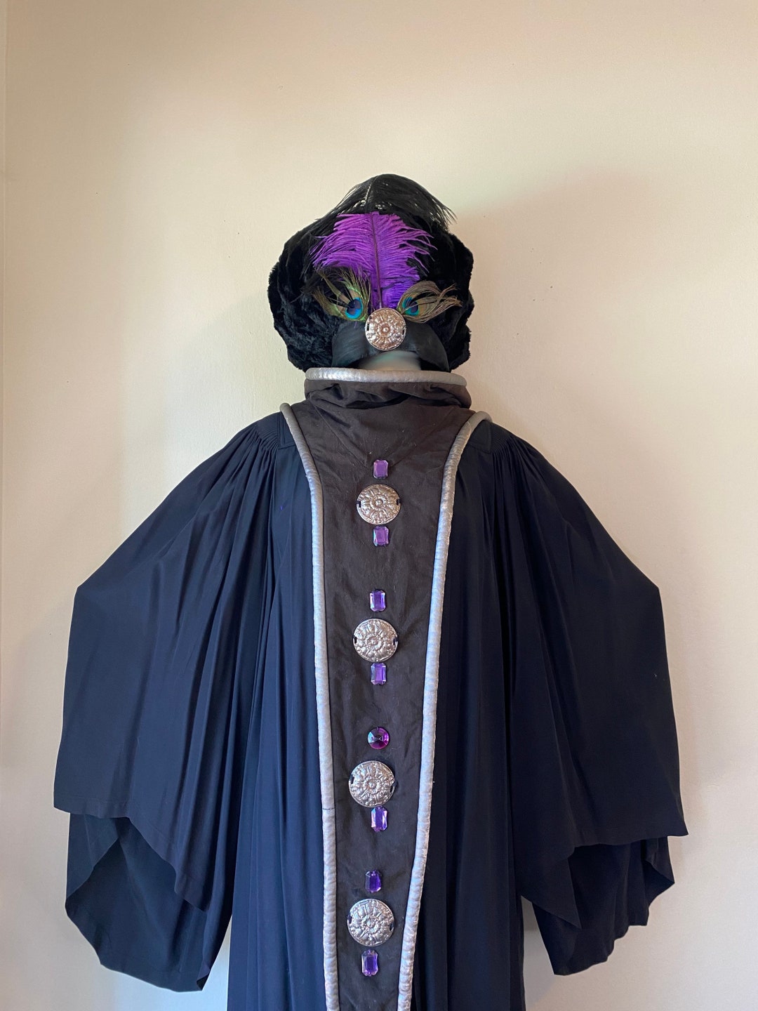 Wizard Warlock Swami Turban Robe & Vest - Etsy