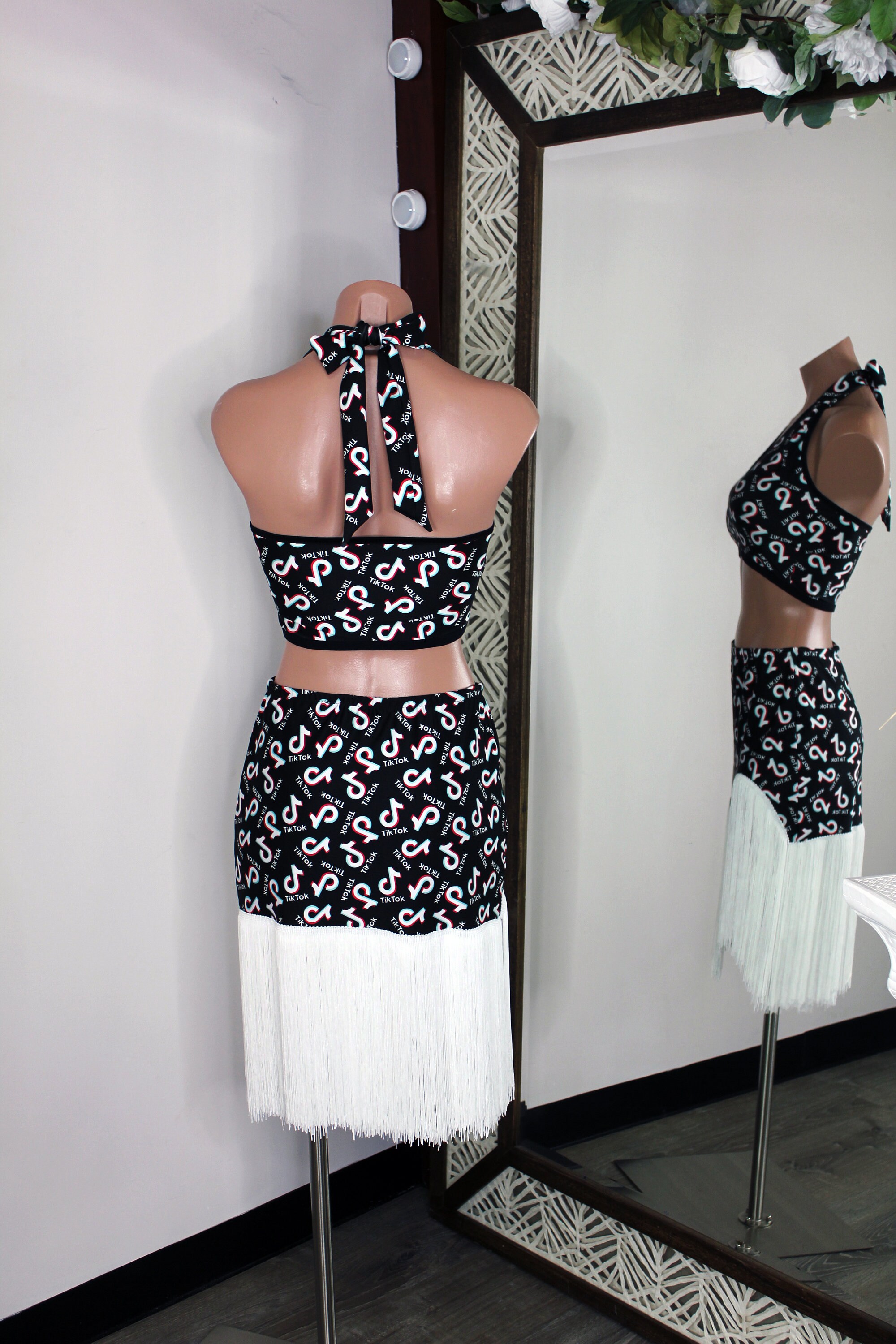 Tiktok Fringe Skirt - Etsy