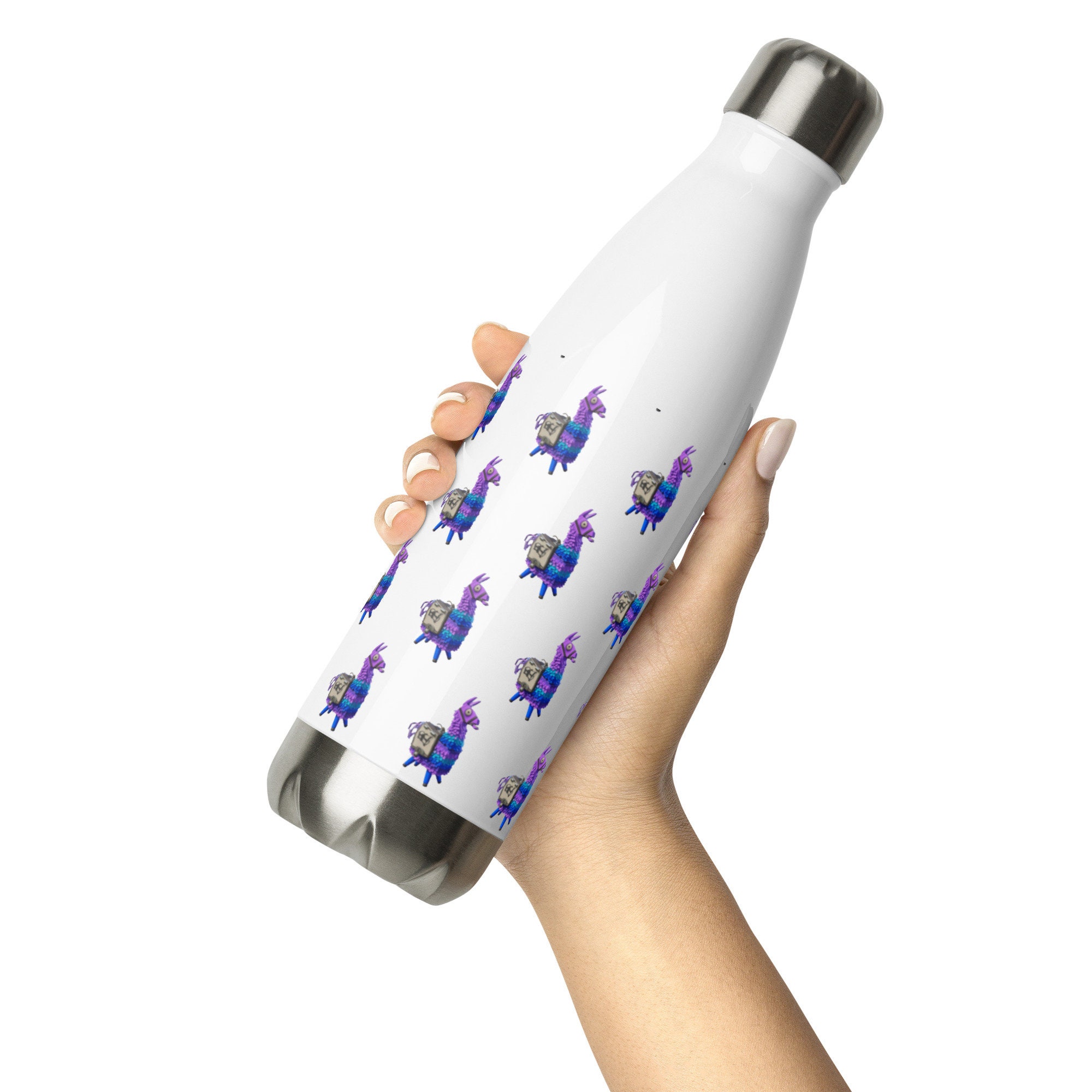 Gaming Llama Stainless Steel Water Bottle - Etsy