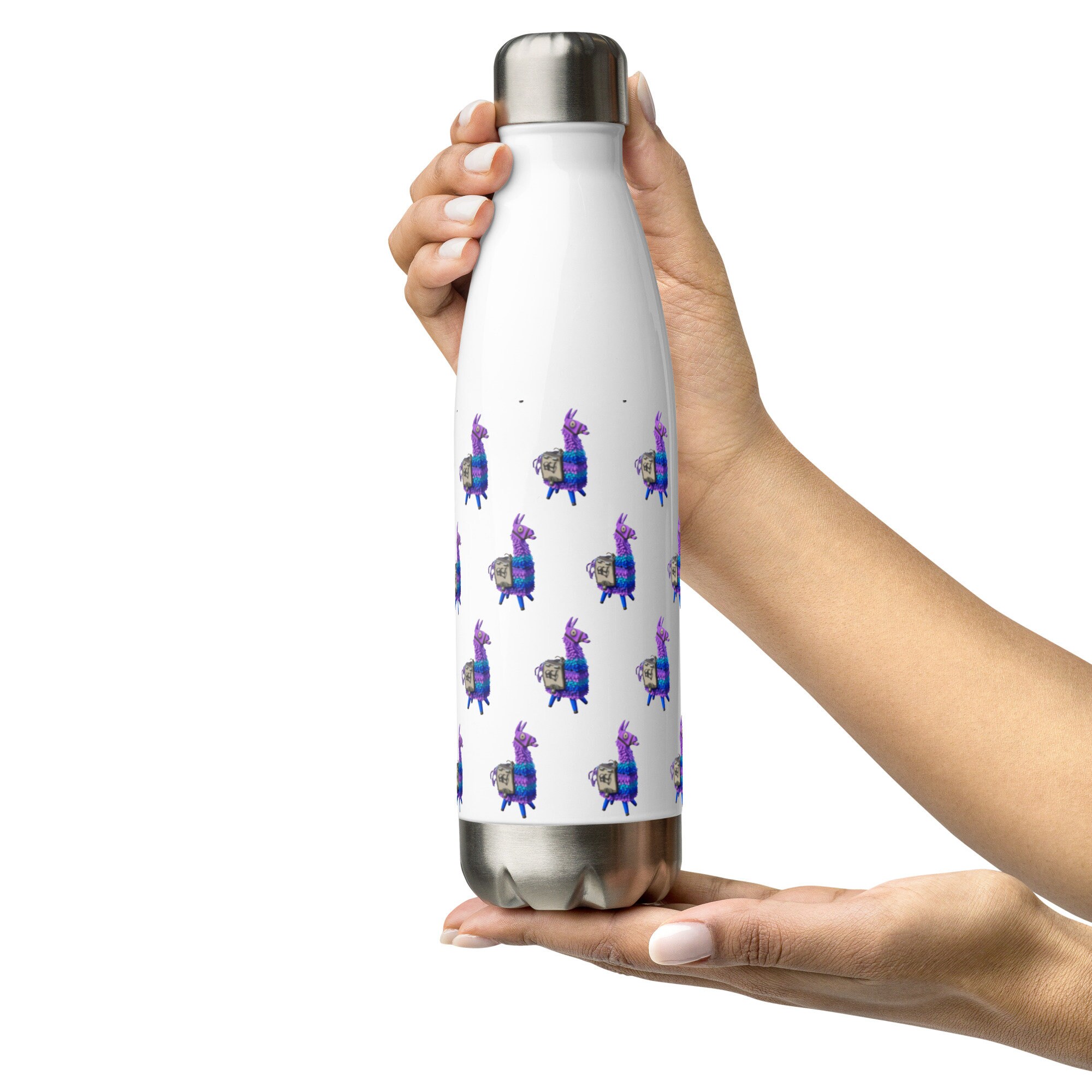 Gaming Llama Stainless Steel Water Bottle - Etsy