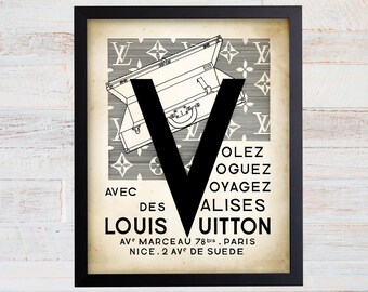 Louis vuitton art | Etsy