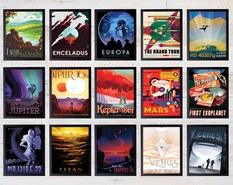 Home Décor Vintage NASA Art Print \u201cLadders\u201d Wall Décor Home ...