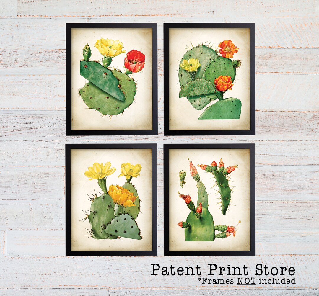Cactus Print Set, Cactus Posters, Southwestern Art, Desert Decor ...