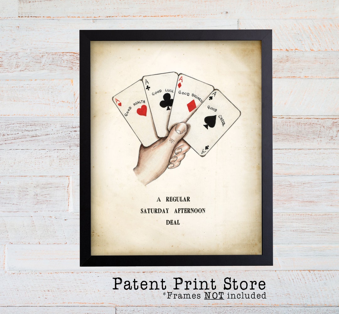 Poker Wall Art. Poker Art. Poker Print. Poker Player Gift. Gift for Him ...