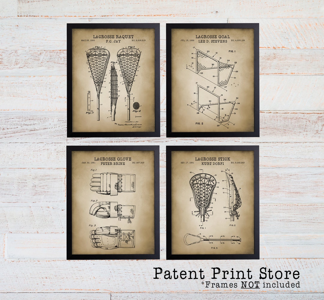 Lacrosse Patent Prints. Vintage Lacrosse Prints. Lacrosse Posters ...