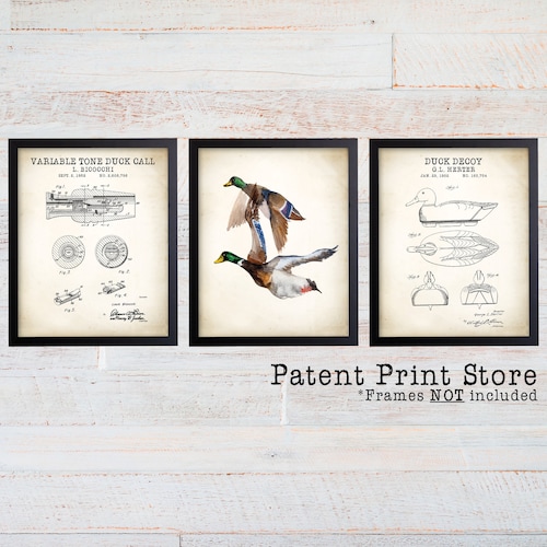 Duck Hunting Patent Prints. Duck Hunting Gift. Duck Shooting. - Etsy