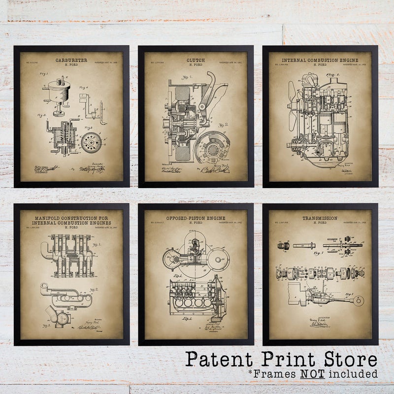 Car Patent Wall Art - Etsy