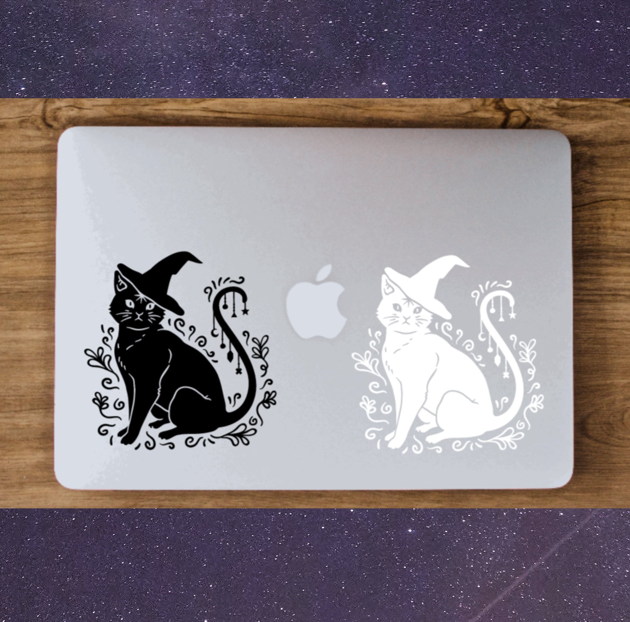Vinyl Witch Cat Decal/ Pet Decal/ Halloween Cat Decal/ Car Decal ...