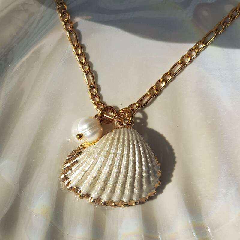 Scallop Shell Necklace - Etsy