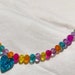Rainbow Kidcore Necklace, Colorful Crystal Beaded Choker, 90s Candy ...
