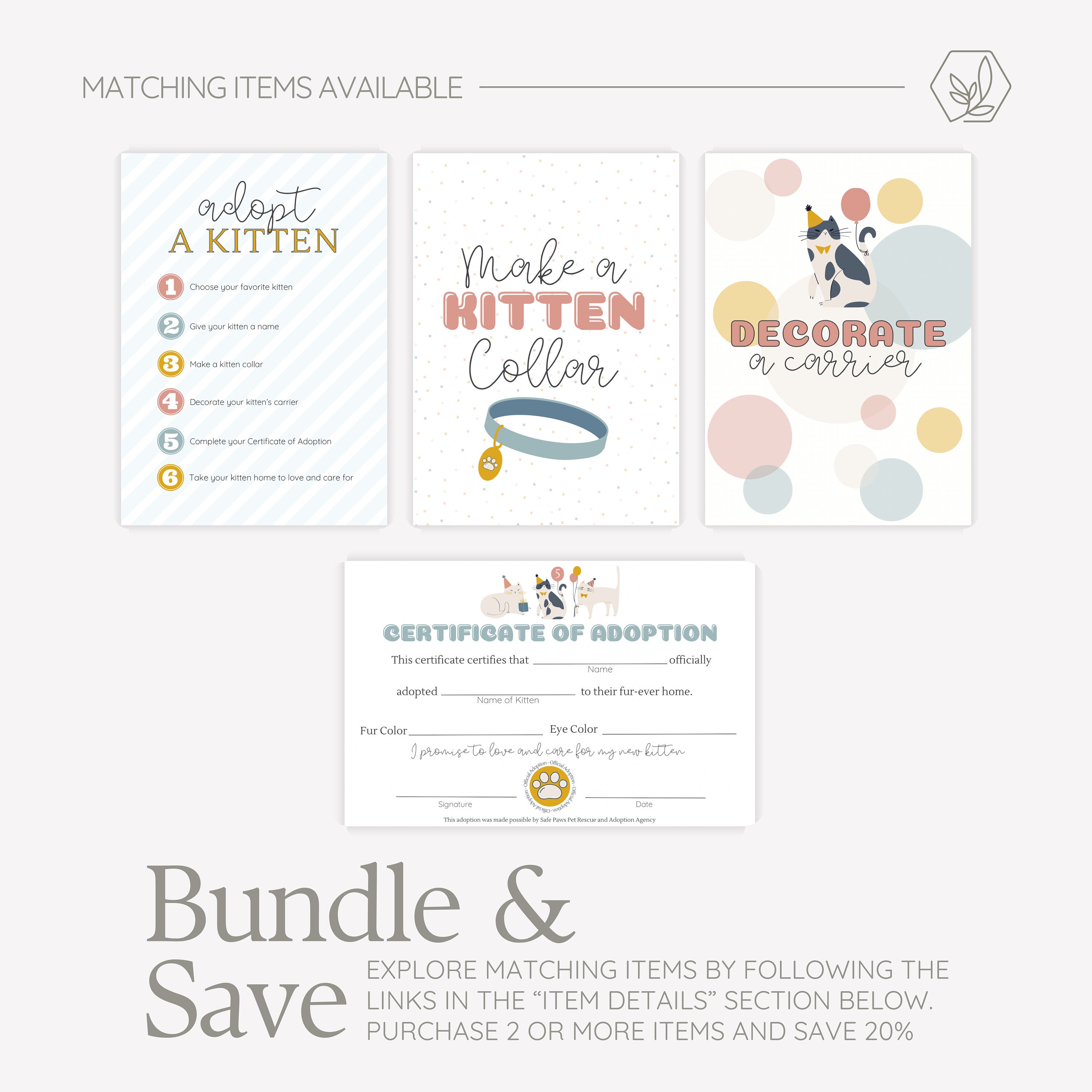 Kitten Name Generator DIGITAL DOWNLOAD, Kitten Birthday, Kitten Name ...