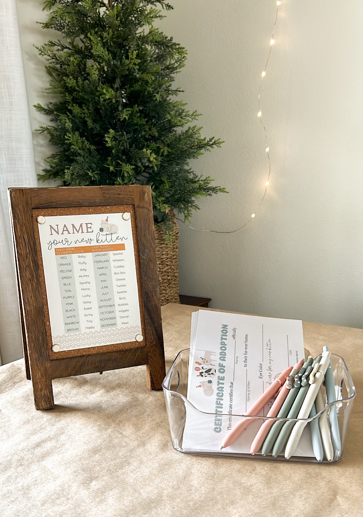 Kitten Name Generator DIGITAL DOWNLOAD, Kitten Birthday, Kitten Name ...