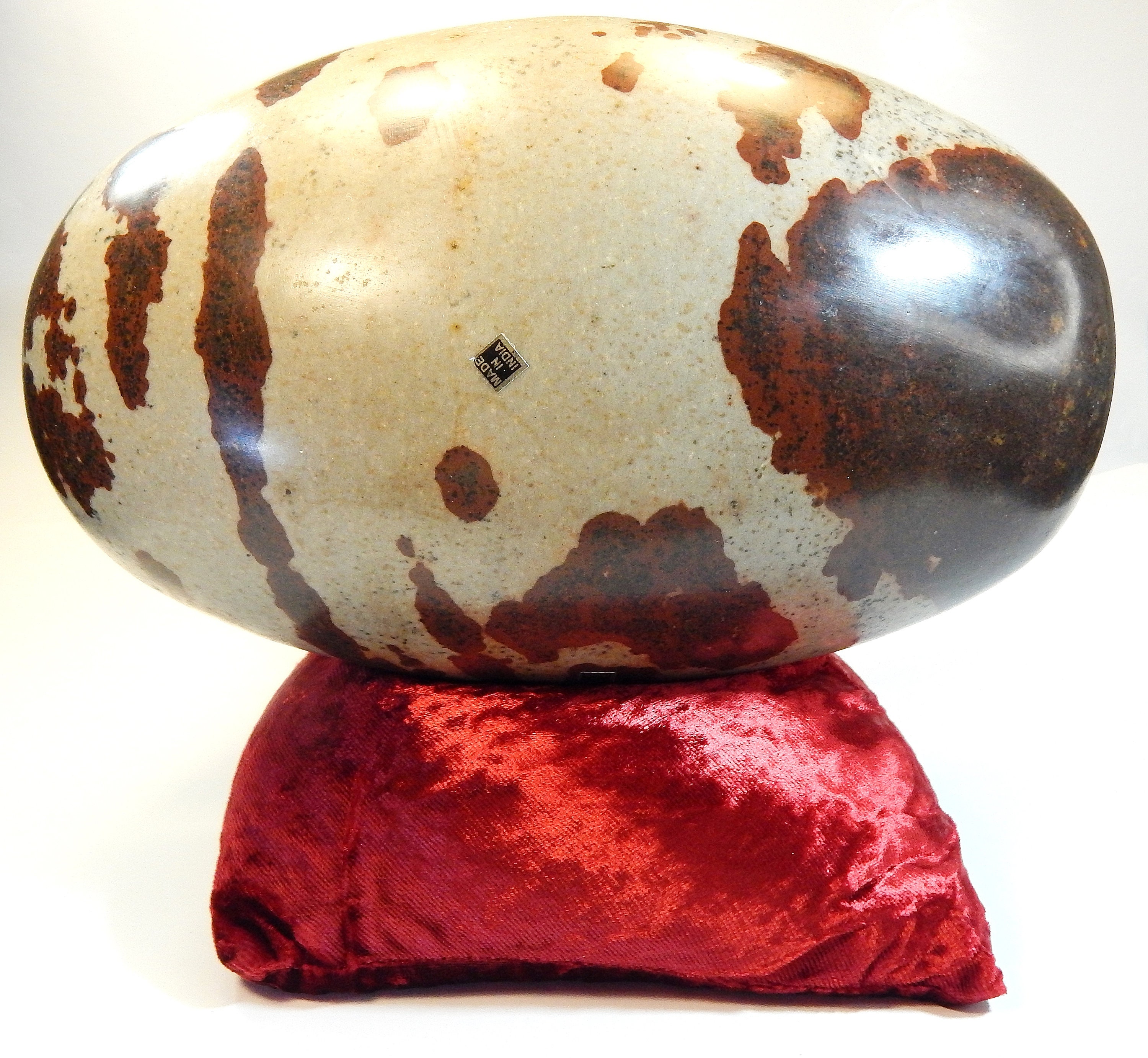 Shiva Lingam 15lbs W/pillow Stand Crystal Lingham Stone - Etsy