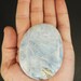 Blue Scheelite 1/4lb Palmstone Crystal, Healing Crystals Palm Stone 3 ...