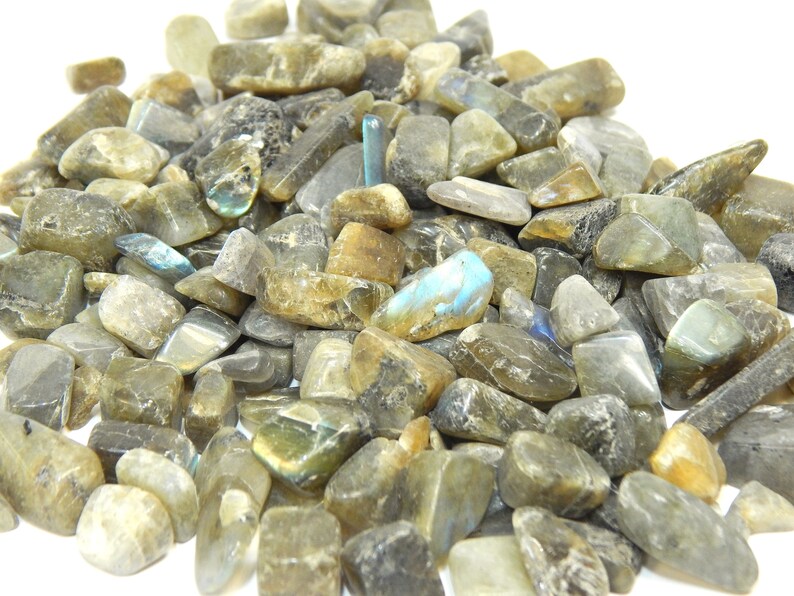 Tumbled Labradorite Lots Small Crystal Chips Healing Stones - Etsy