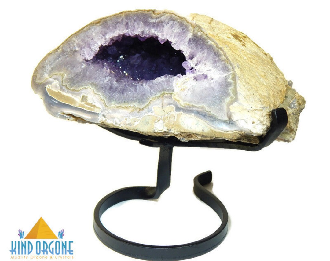 Amethyst Geode Cave 7lb on Stand, Crystal, Crystal Cluster, Healing ...
