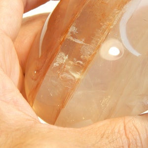 Hematoid Quartz Heart 12oz Crystal, Healing Crystals, Stone Rock 3.5 ...