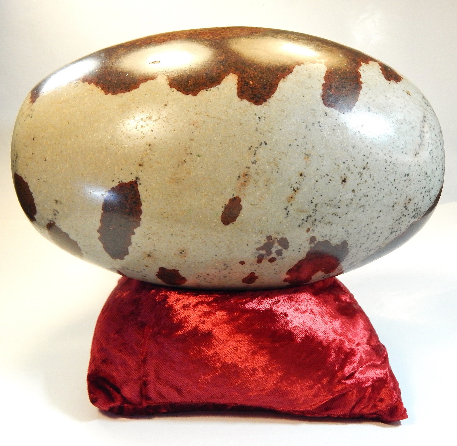 Shiva Lingam 15lbs W/pillow Stand Crystal Lingham Stone - Etsy