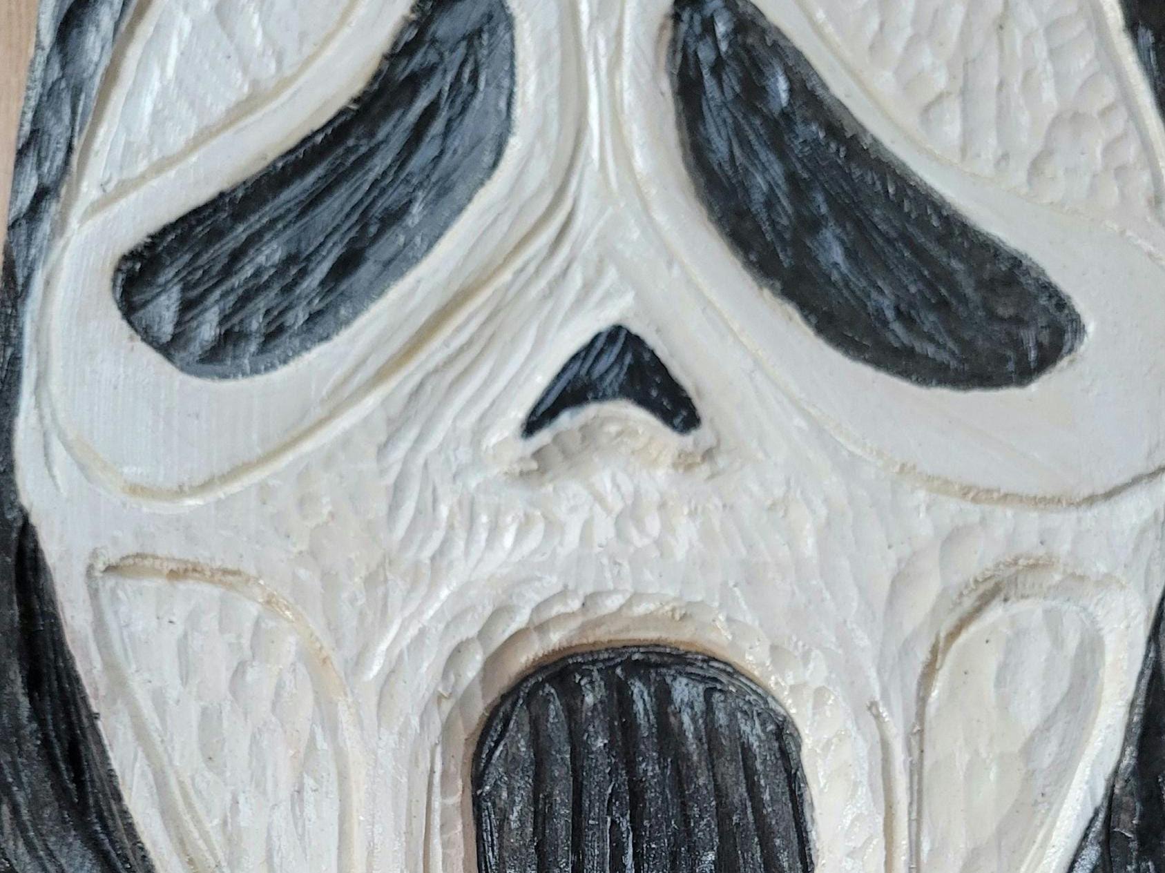 Ghostface Scream / Ghostface Scream Wood Carving / Ghostface Scream ...