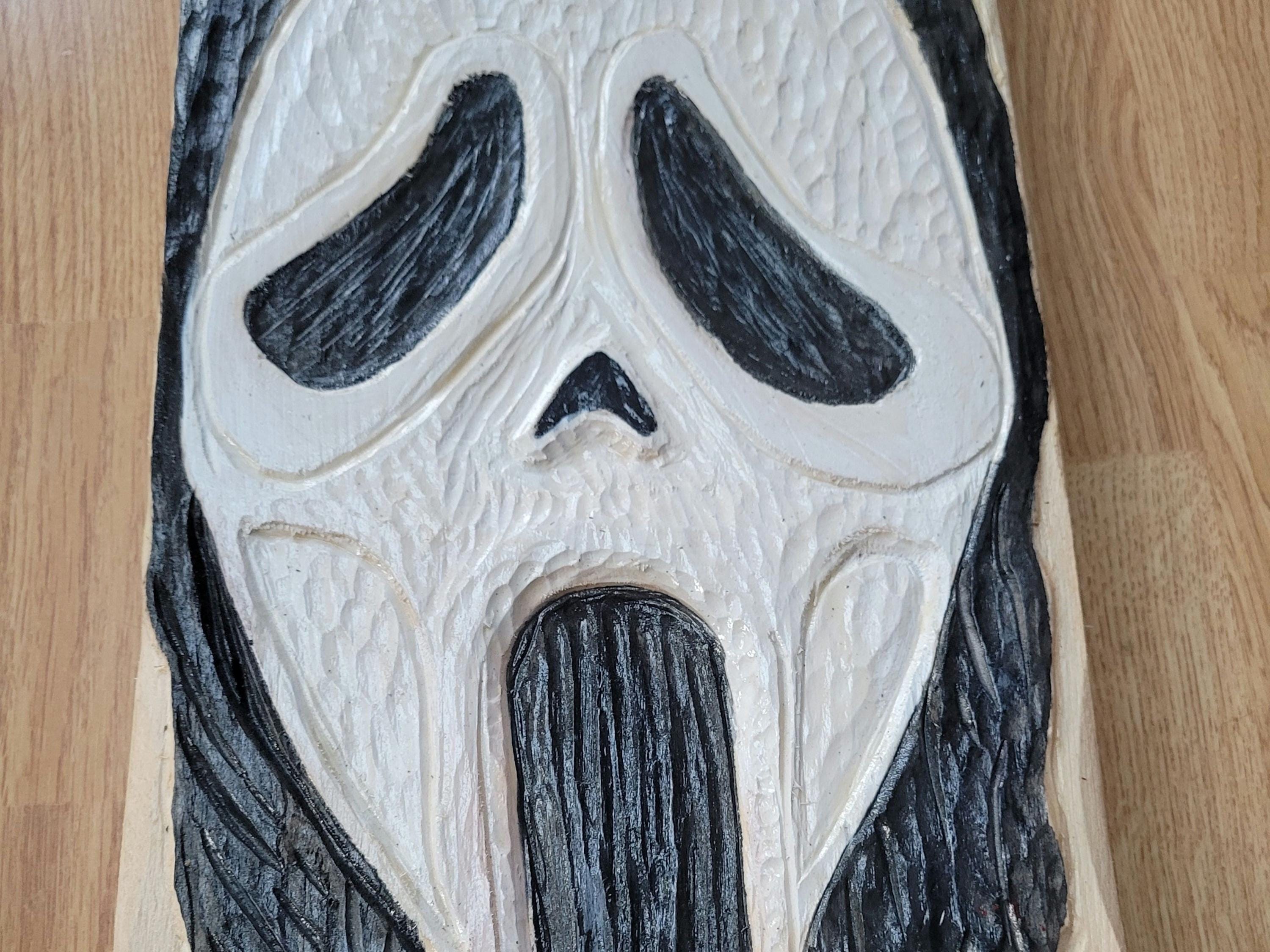 Ghostface Scream / Ghostface Scream Wood Carving / Ghostface Scream ...