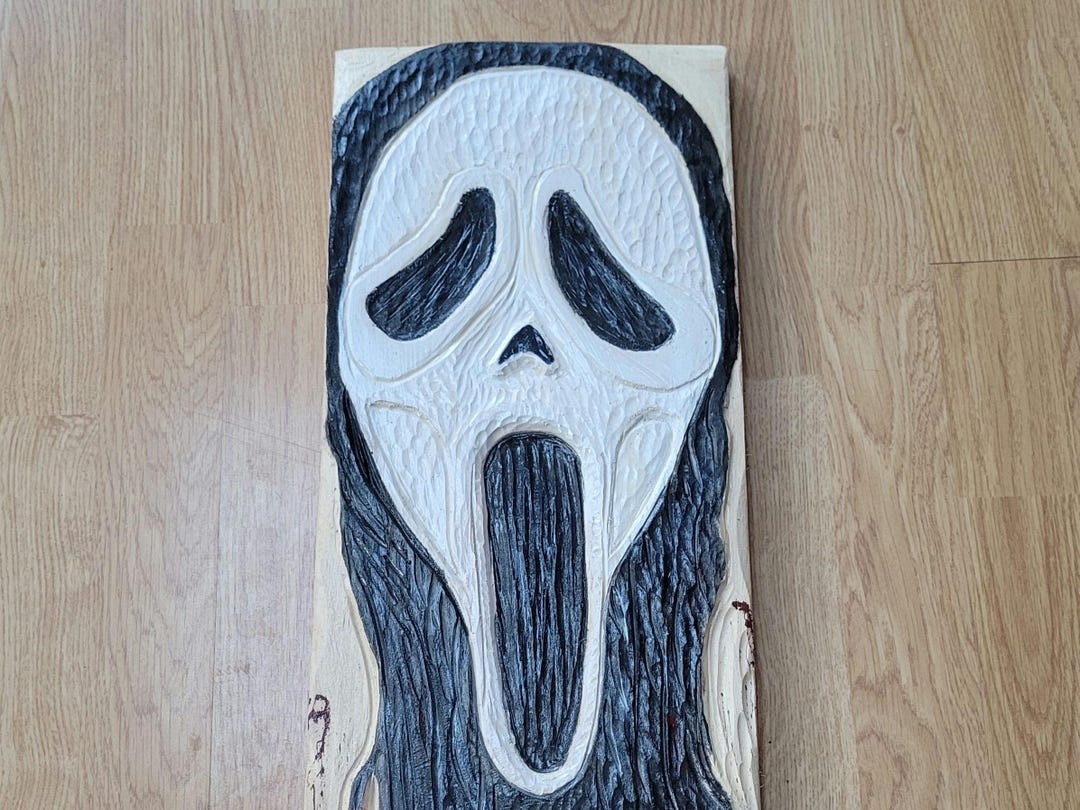 Ghostface Scream / Ghostface Scream Wood Carving / Ghostface Scream ...