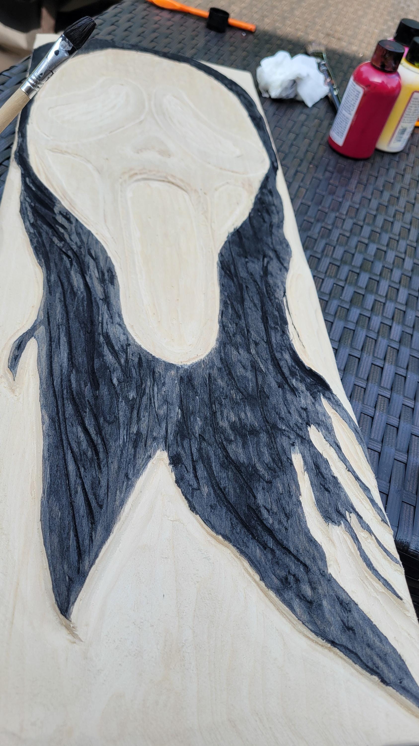 Ghostface Scream / Ghostface Scream Wood Carving / Ghostface Scream ...