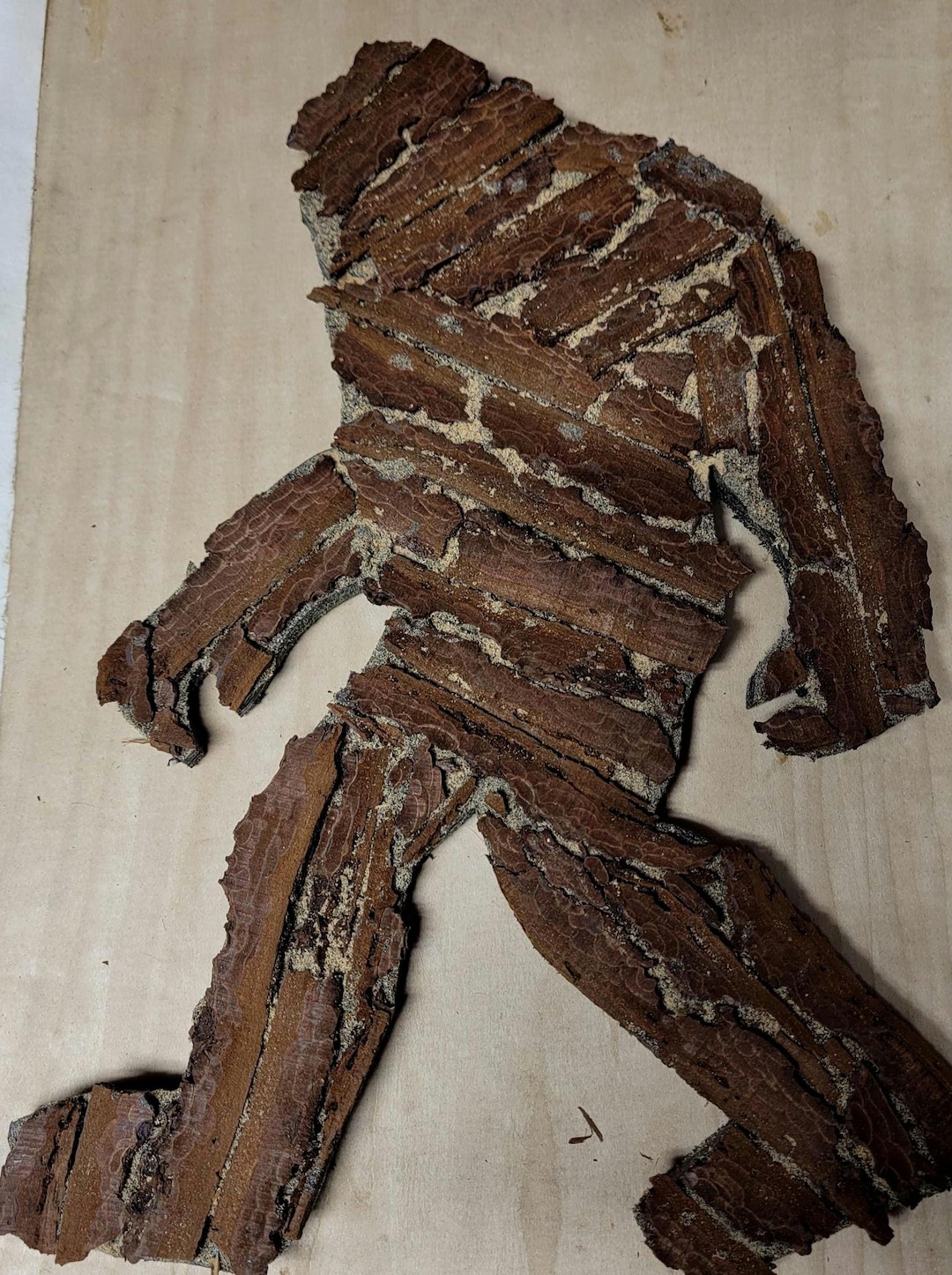Hand Carved and Designed Bigfoot. Made From Tree Bark. - Etsy