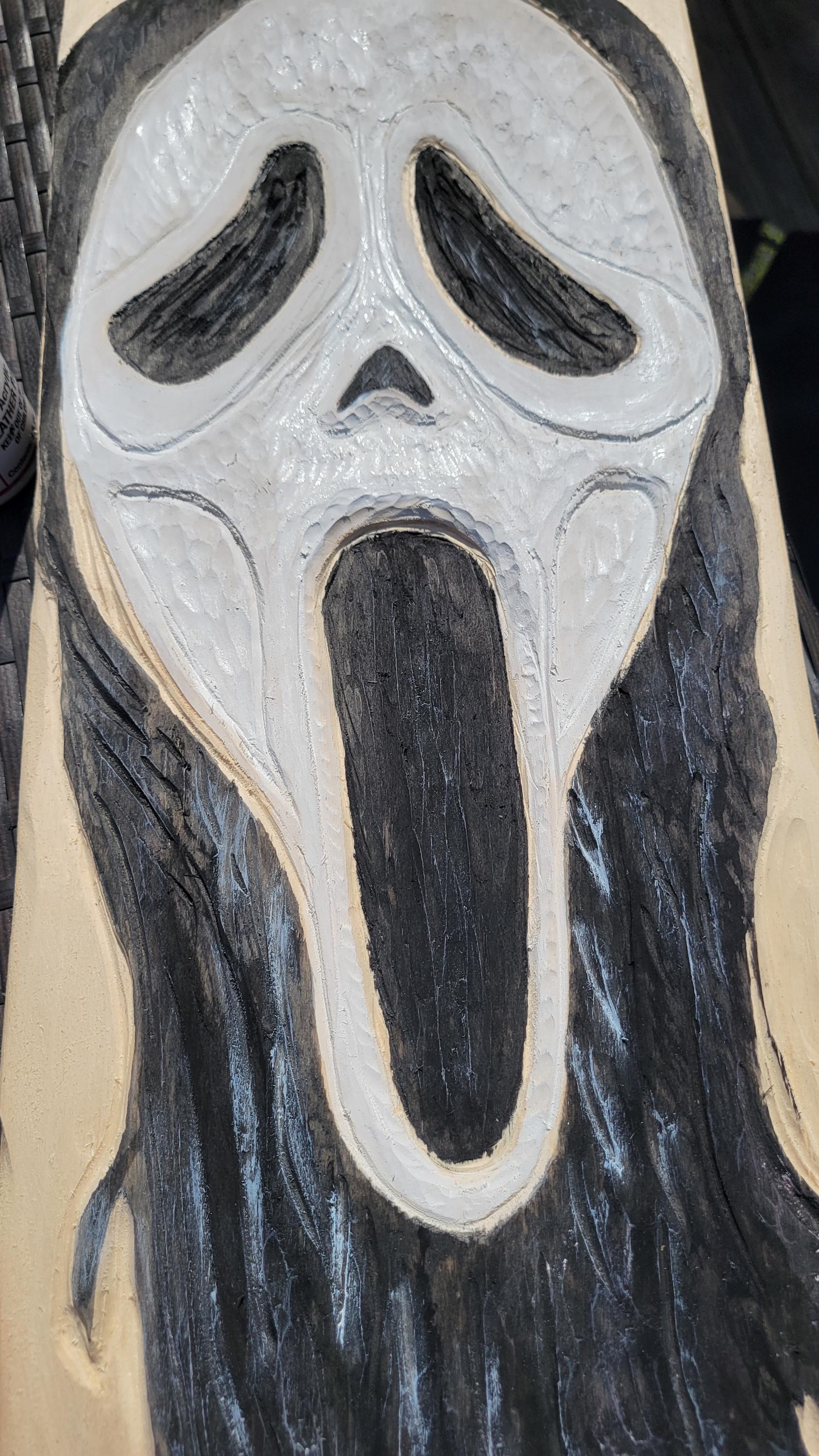 Ghostface Scream / Ghostface Scream Wood Carving / Ghostface Scream ...