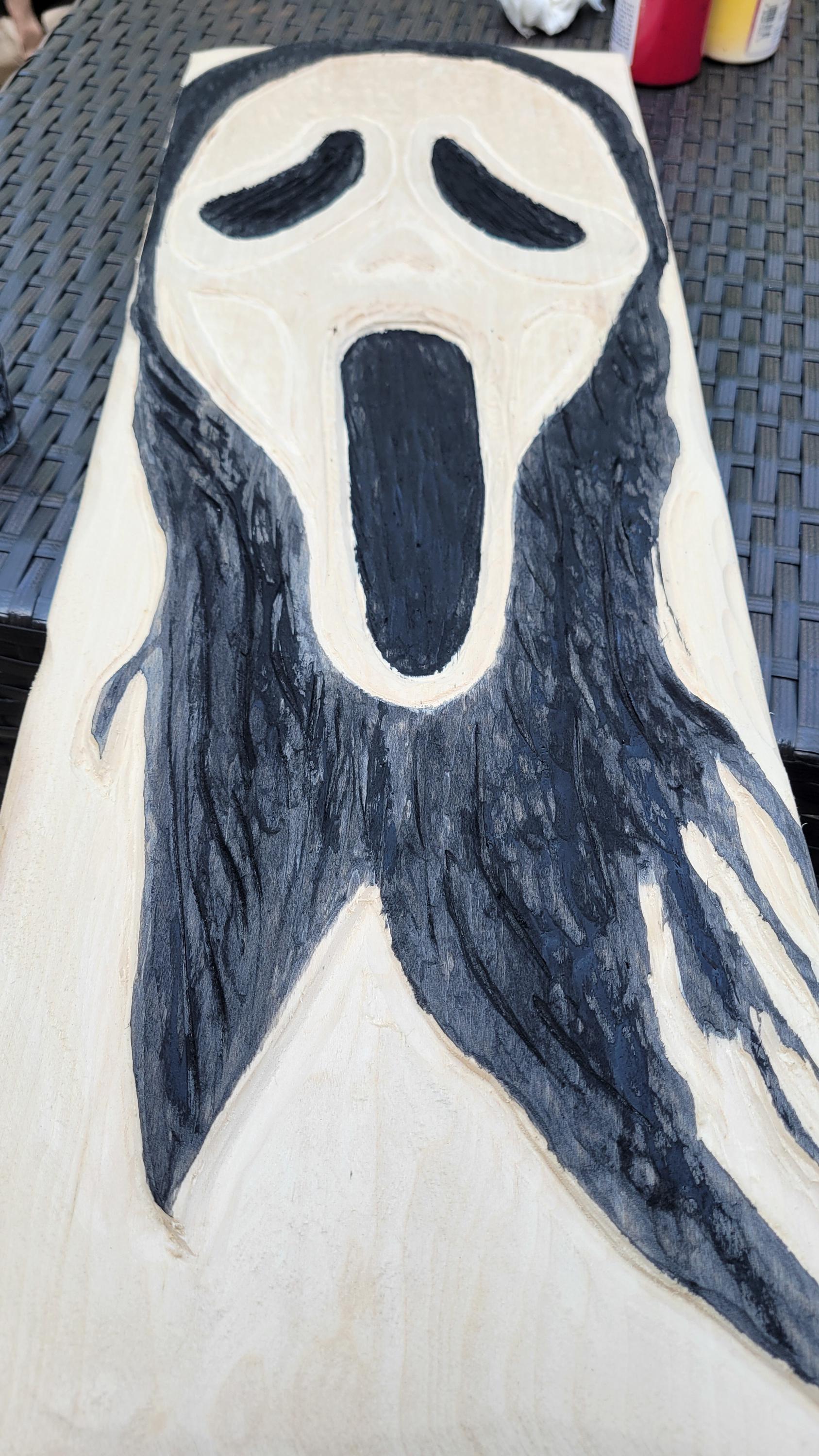 Ghostface Scream / Ghostface Scream Wood Carving / Ghostface Scream ...