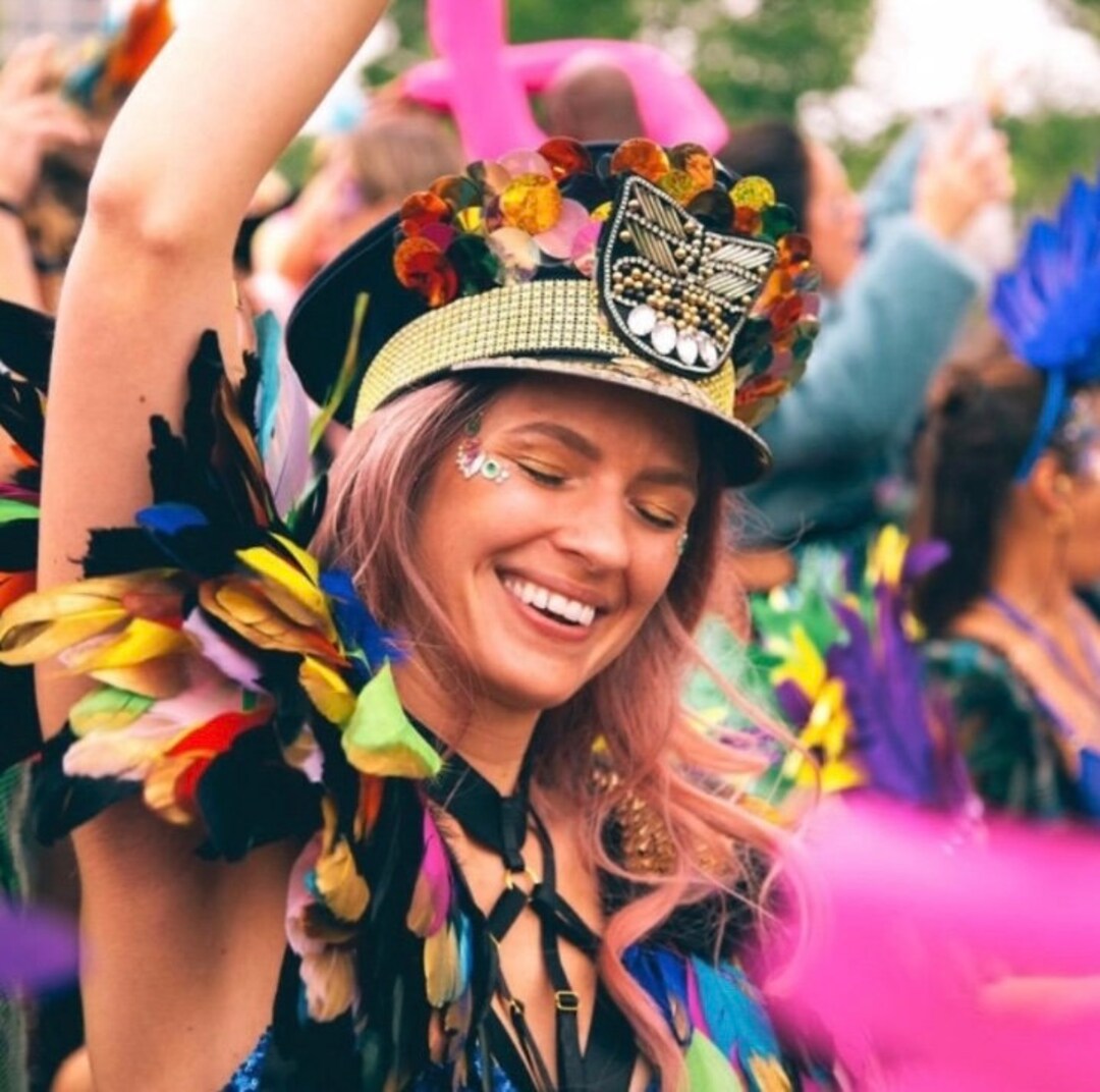 LGBTQ Pride Rainbow Gold Feather Epaulettes Carnival Mardi Gras ...