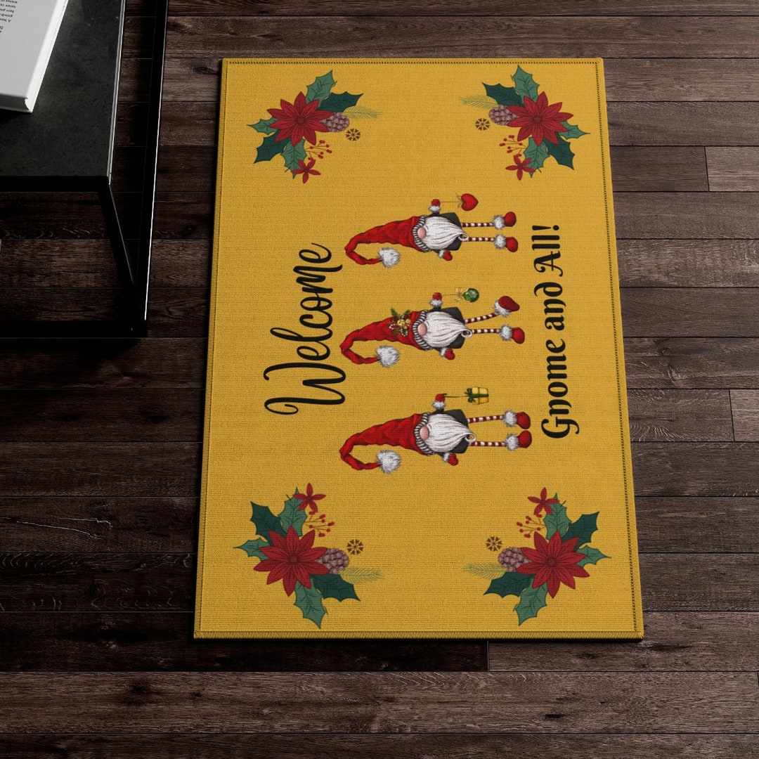 Dornier Rug Christmas Gnomes Welcome Entryway Mat - Etsy