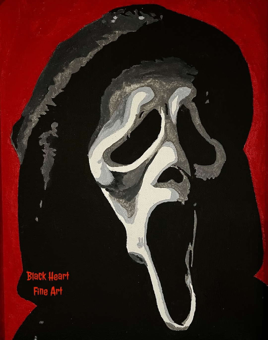 Ghostface Original Oil Painting Print - Etsy