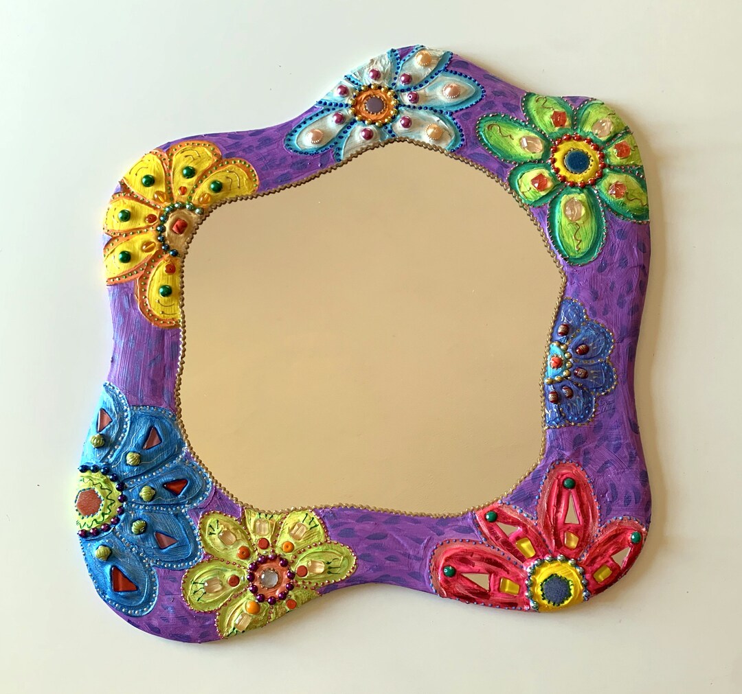 Mirror Mosaic Wall Enamel ' Stained Glass Cosmos 17 X 21.5 Cm Wall ...