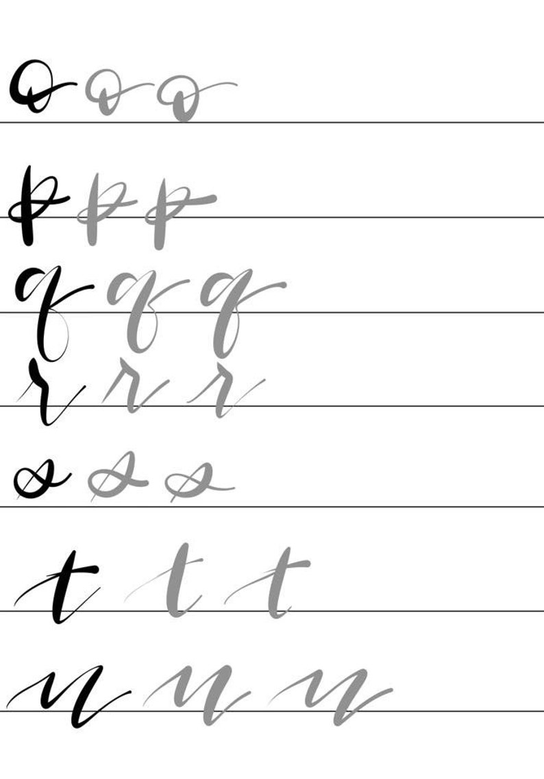 Hand Lettering Worksheets - Etsy