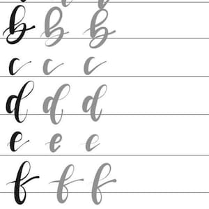 Hand Lettering Worksheets - Etsy