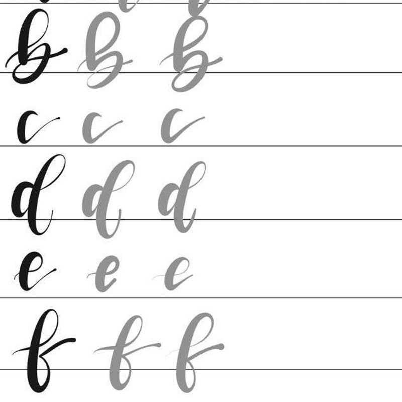 Hand Lettering Worksheets - Etsy
