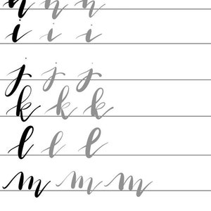 Hand Lettering Worksheets - Etsy