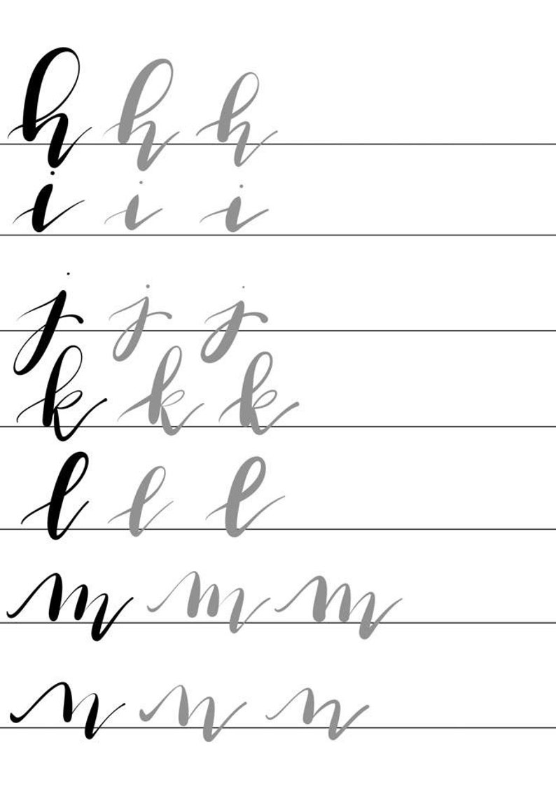 Hand Lettering Worksheets - Etsy