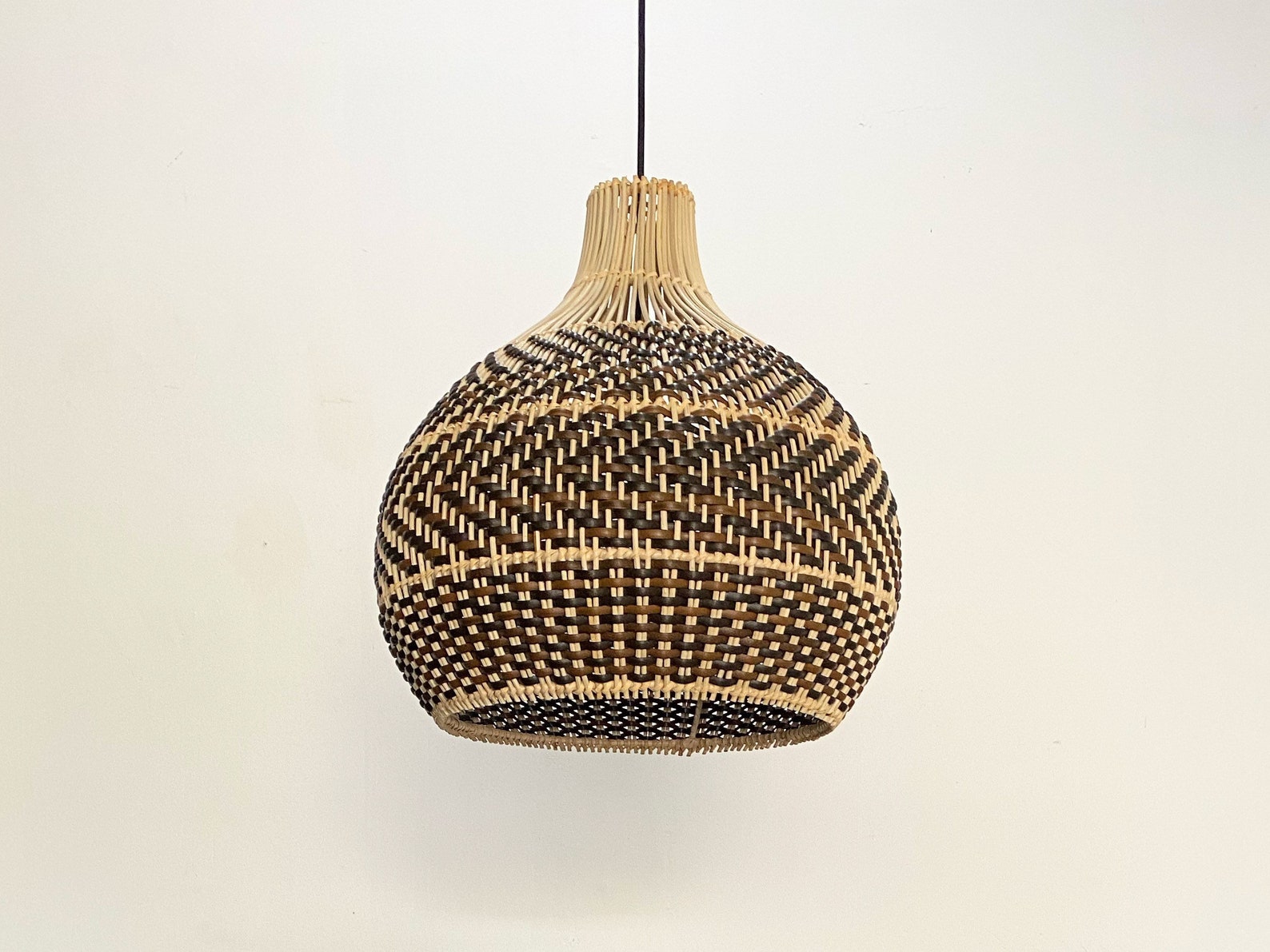 Huntington Beach Rattan Pendant Light Bali Villa Interior - Etsy