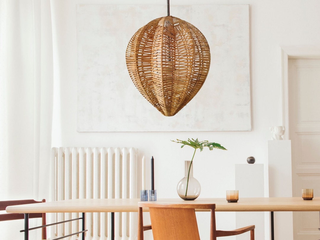 Coconut Grove Rattan Chandelier Pendant Light - Etsy