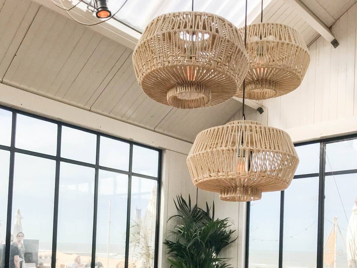 The Hamptons Rattan Pendant Light - Etsy UK