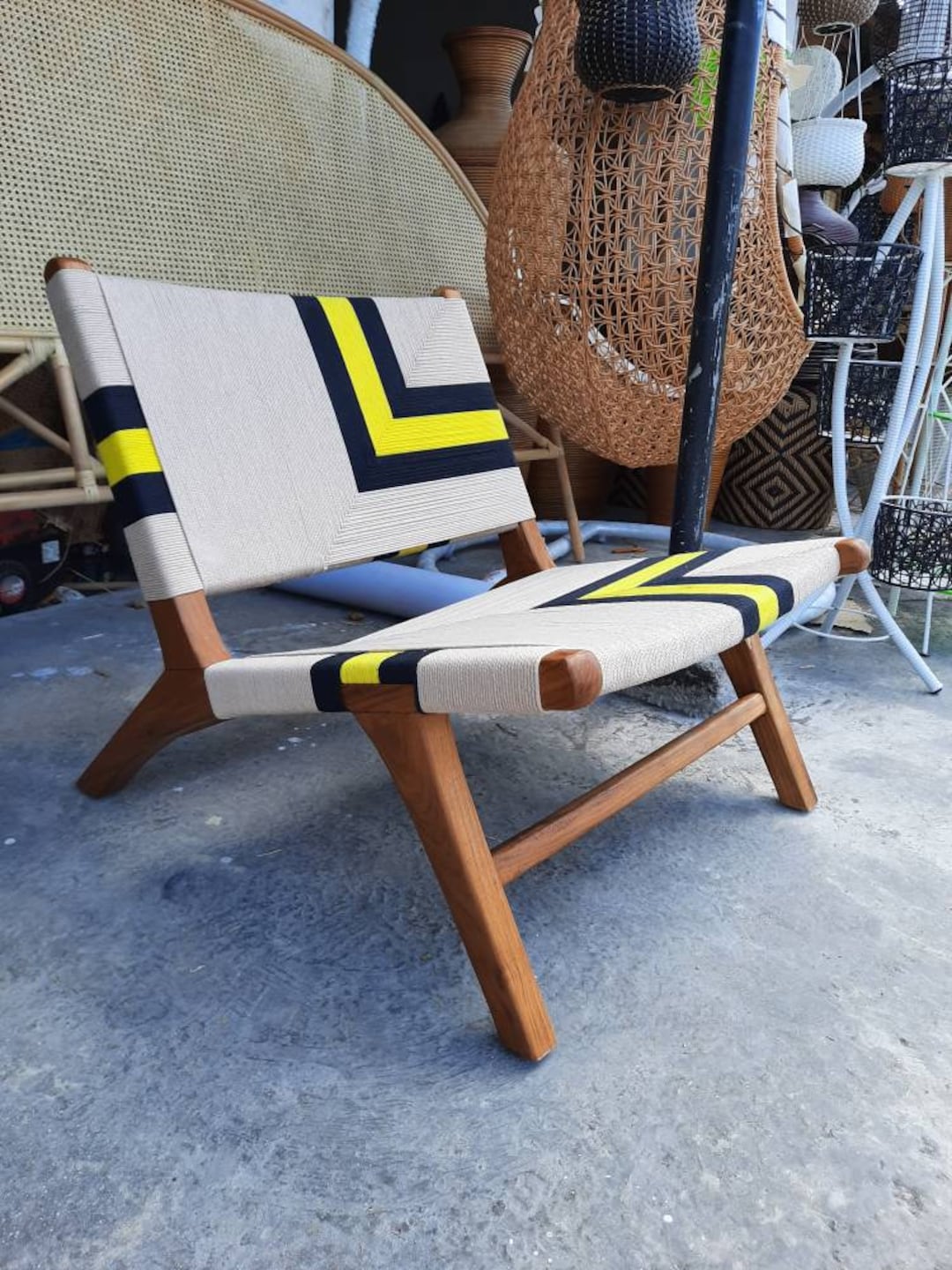 Vaqueano woven lounge chair store