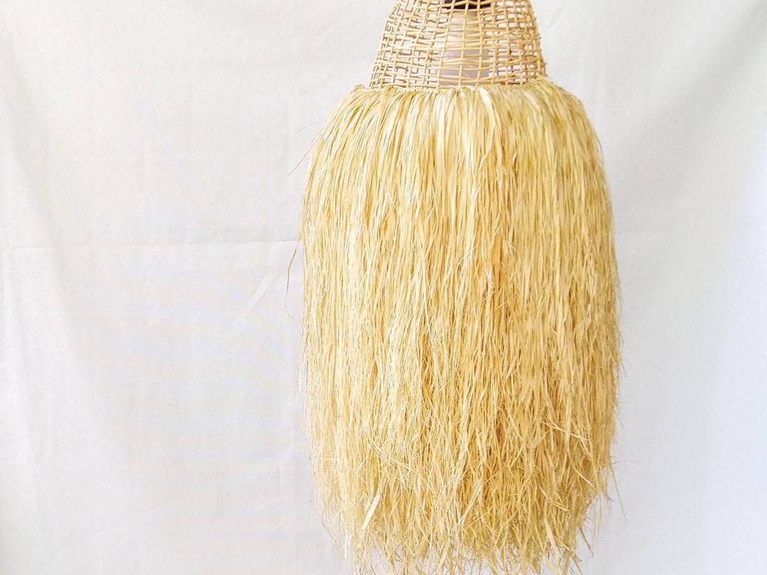 Fringes Rattan Lighting Pendant - Etsy